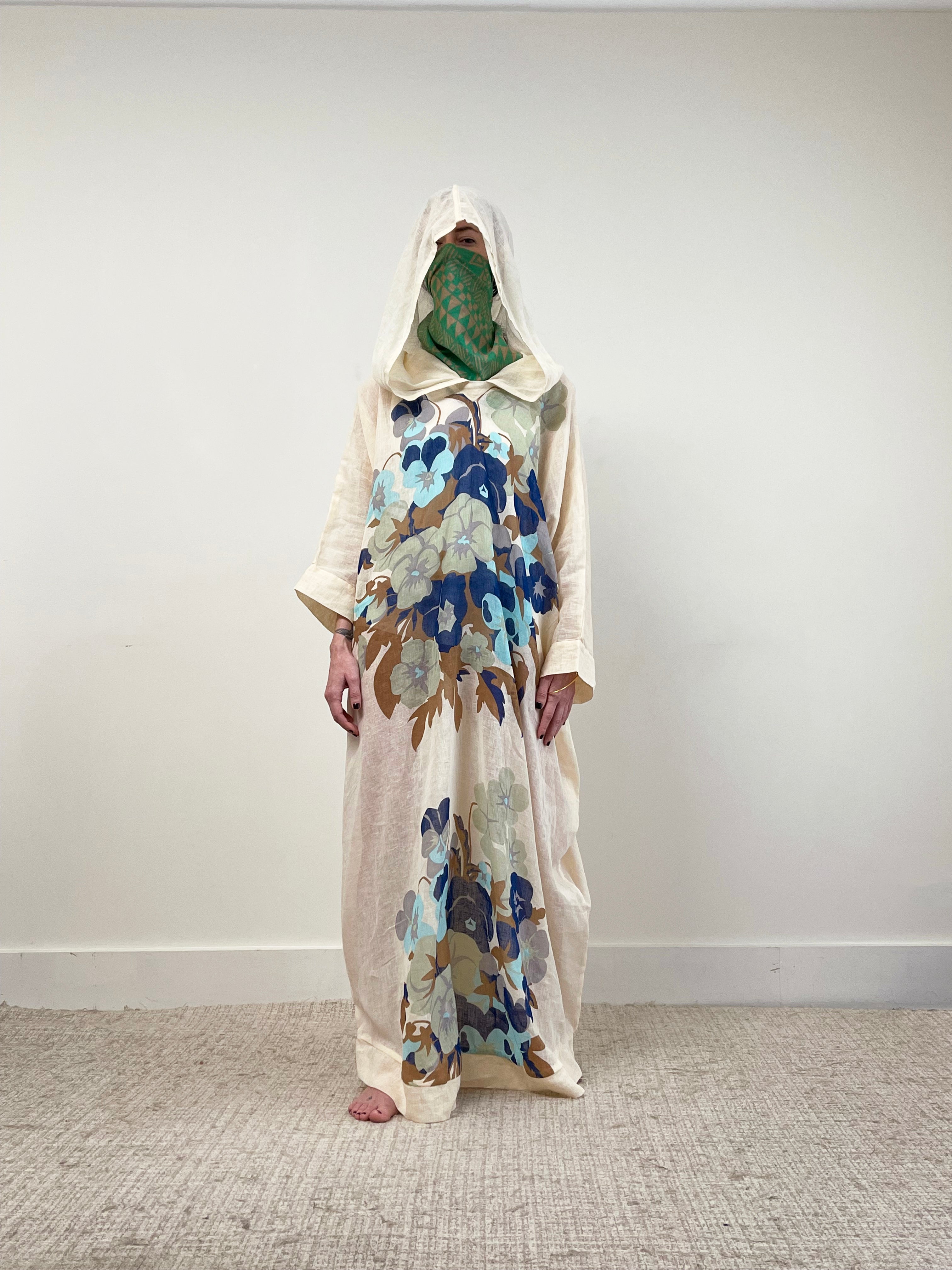 Djelaba Hood Long in raw linen YVONNE S for Women – Yvonne S OFFICIAL